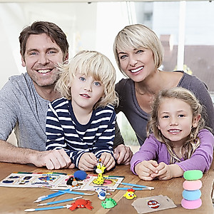 24 Colors Air Dry Clay for Kids with 6 Pull Back Toy Car, Ultra-Light and Soft Modeling Clay Kit, Art and Crafts DIY Model Magic Clay, Toy Car Clay Easy to Use Christmas Gifts for Boys and Girls