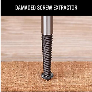 6 Pcs Broken Bolt Extractor Kit, Pipe Screw Extractor Set, Damaged Bolt Water Pipe Remover Set for 1/8 to 1 inch Thread Broken Stud, Screw, Bolt Easy Back Out