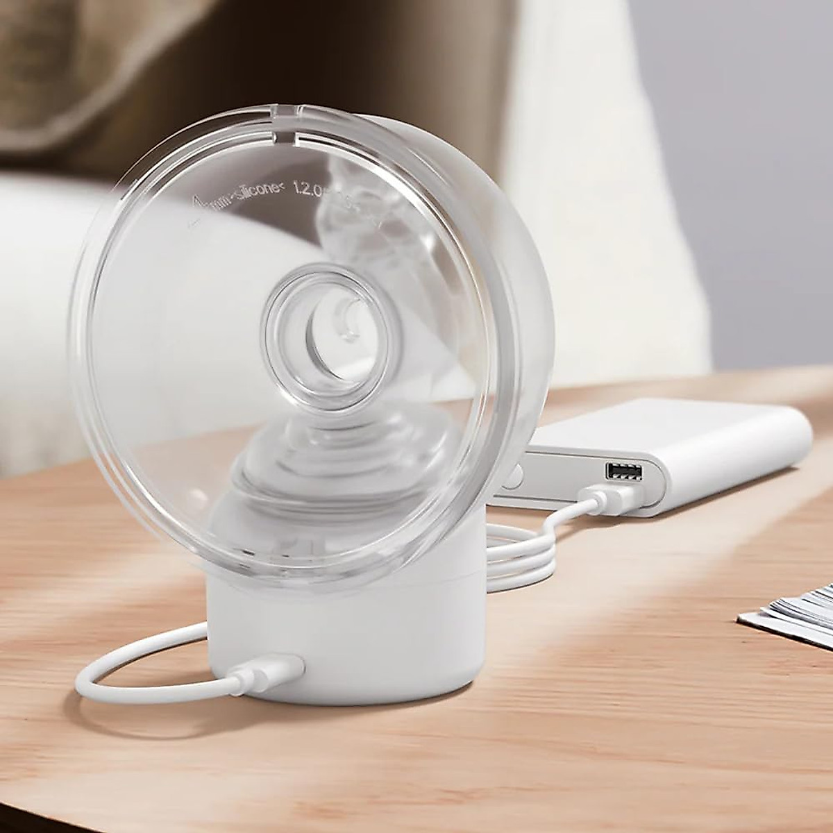 Yuemi Wearable Electric Breast Pump Hands Free, 2 Modes, 9 Levels | 24mm Flange, 2 Pack Milk Extraction Breast Pump for Effortless Pumping