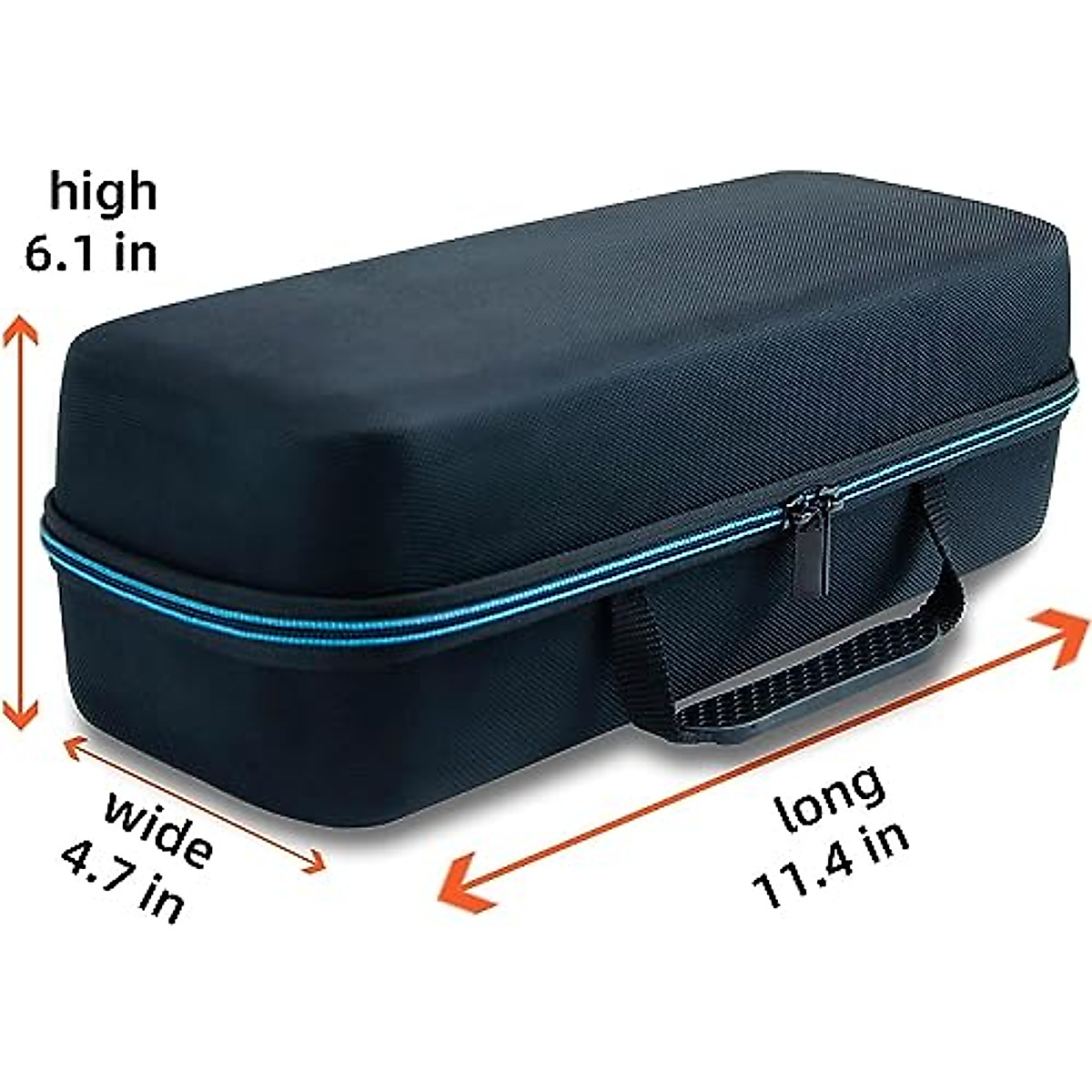 rokeblau Carrying Case For Samsung Freestyle Projector & The Freestyle 2nd Gen Projector and Battery, EVA Portable Protective Case With Durable Hand Strap, With Mesh Pocket For Accessories