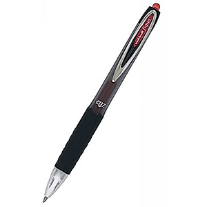 uni-ball 207 Retractable Gel Pens, Medium Point (0.7mm), Red, 2 Count