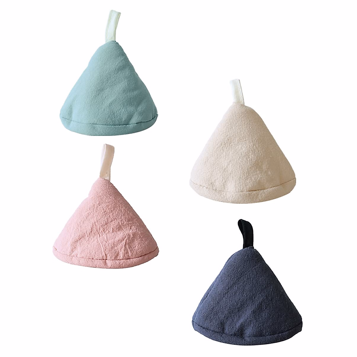 Cabilock 8 Pcs Plain Fabric Pot Cap Pot Handle Sleeve Triangle Pan Knob Cover Pot Handle Holder Cookware Handle Pot Knob Cover Cotton Pan Handle Pot Side Handle Cover Cloth Barbecue Collet