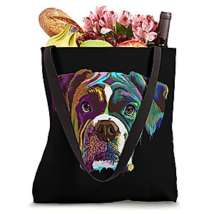 Colourful Boxer Dog Tote Bag