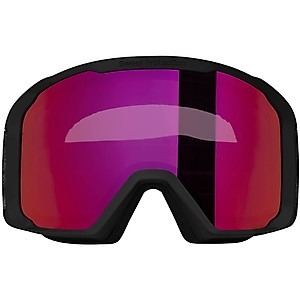 Sweet Protection Durden RIG Reflect Ski Goggles - Snowboarding UV Protective, Anti-Fog Lens, Minimum Frame Goggles, RIG Bixbite/Matte Black/Black Water