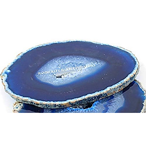 Agate Coaster #4 design Blue Color Coaster Wholesale Price Drink Coaster Tableware Bar Accessories Dinning Table Accessories
