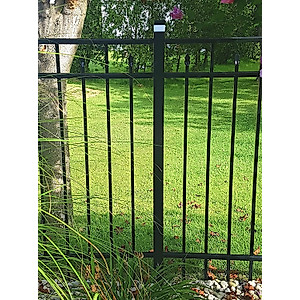 OUYANGL Solar LED 2In x 2In(5cm x 5cm) Fence Post Cap for Wrought Iron and Aluminum or Garden, Solar Fence Lights White Light -4 Pack