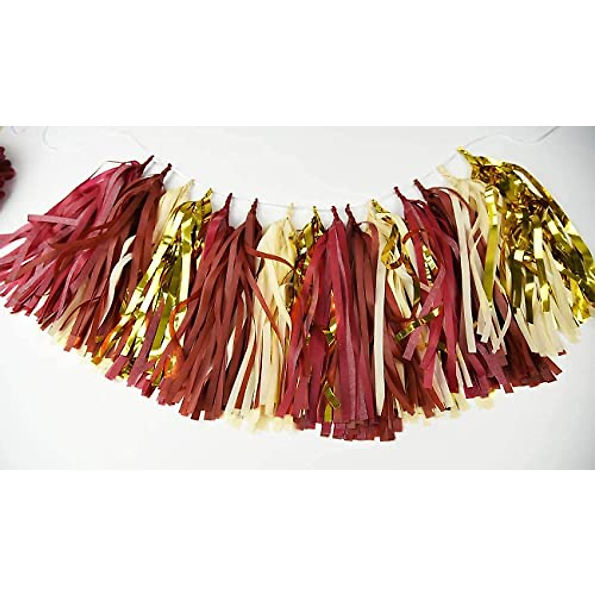 Bridal Shower Decorations Burgundy Champagne Gold Fall Bachelorette Party Decorations/Big Size Tissue Pom Pom Maroon Gold Balloons Bride To Be Banner for EngagementBurgundy Fall Wedding