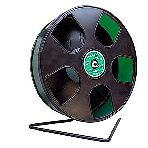Wodent Wheel 11 Inch & Tail Shield - Running Wheel for Small Pets Bundled with Critter Pops Treats
