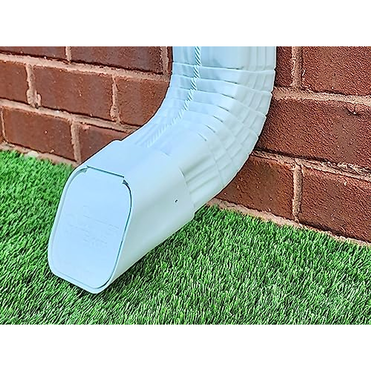 GutterGate 3"x4" Type-A White Gutter Downspout Extension Accessory (MADE in The USA)
