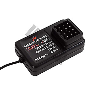 INJORA 4CH 2.4GHz RC Car Controller Digital Radio Remote Control Transmitter with Receiver for RC Crawler Car SCX10 SCX10 III AXI03007 TRX4 RC Boat