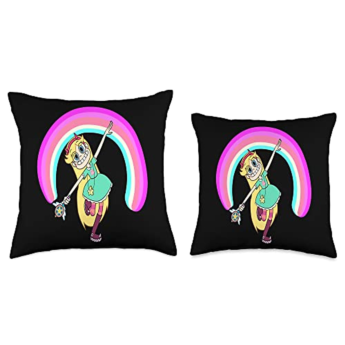Star vs the forces of evil Throw Pillow, 16x16, Multicolor