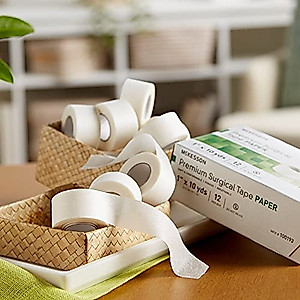 McKesson Premium Surgical Tape, Non-Sterile, Paper, Breathable, 1 in x 10 yd, 12 Count