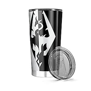 Stainless Steel Insulated Tumbler 20oz 30oz The Coffee Elder Hot Scrolls Wine Emblem Tea 04 Iced Cold Funny Travel Cups Mugs For Men Women