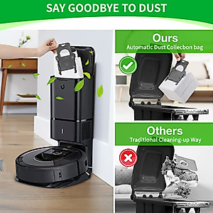 20 Pack Vacuum Bags - Compatible Replacement Dust Bags for iRobot i1+, i3+ (3550), i4+ (4552), i6+ (6550), i7+, i7Plus, j7+ (7550), i8+ & s9+ Series | Automatic Dirt Disposal Bags