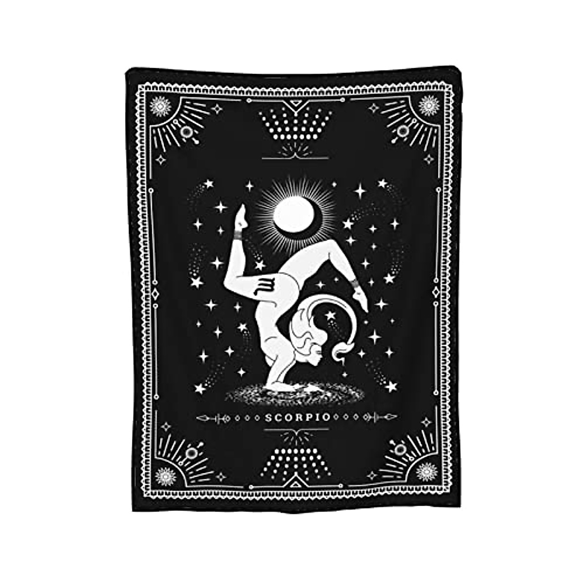 Scorpio Constellation Blanket Zodiac Sign Throw Blanket Astrology Flannel Blanket Birthday Gifts for Women Men 40"X50"