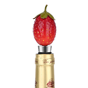 Metal Wine Bottle Stopper Strawberry Cork Wine Decoration Home Kitchen Decor