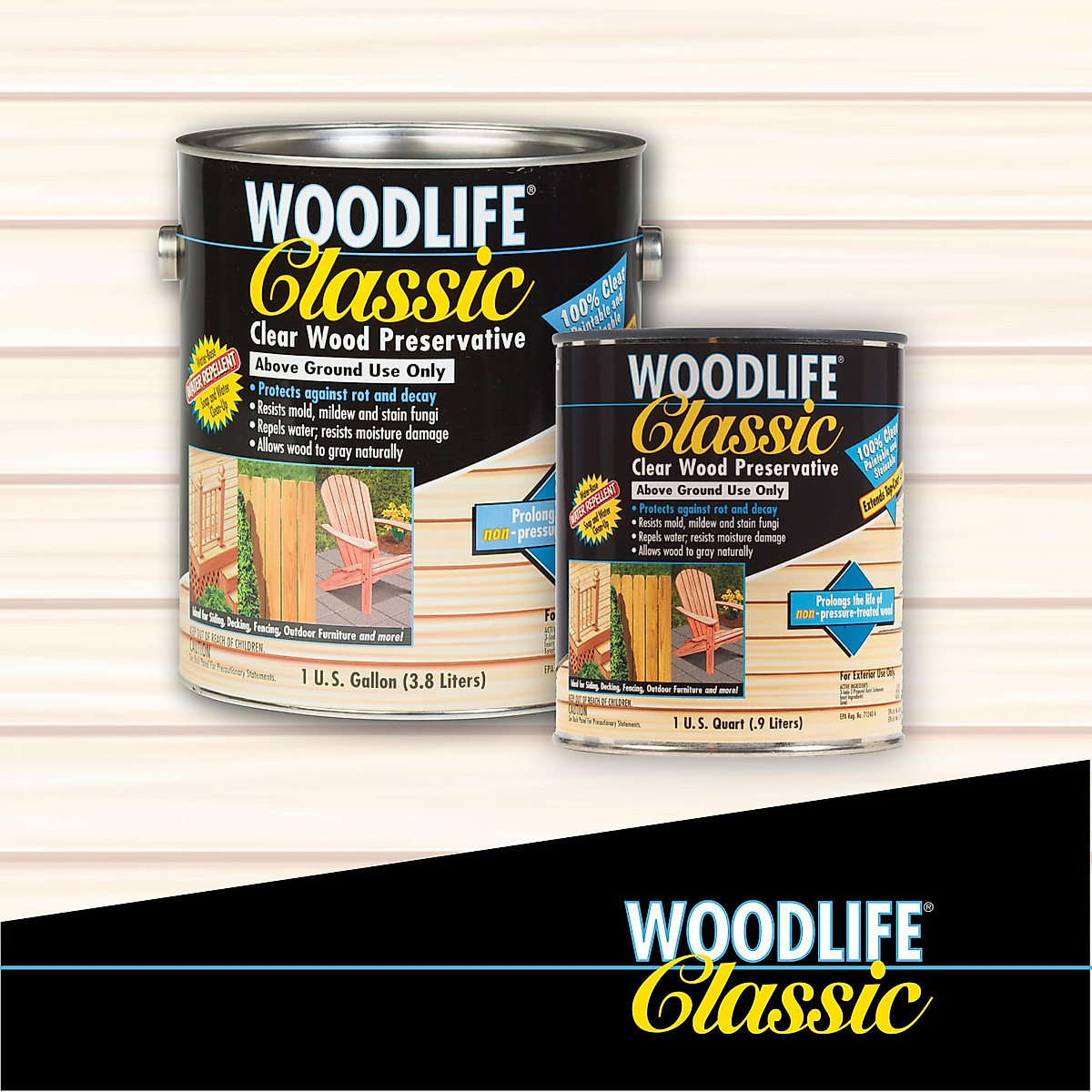 Rust-Oleum WOODLIFE 902 Wolman Classic Clear Wood Preservative-Above Ground, Quart, 0.95 Liters