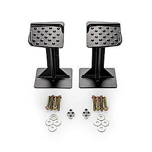 Black Boar Camco ATV Rear Lounger Foot Pedestal | 8-3/8-inches Tall x 4-inches Wide | Set of 2 (66017)