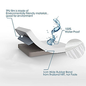 Cozynight Full Size 100% Waterproof Mattress Protector, Breathable, Noiseless, Mattress Cover, Fitted 10"-18" Deep Pocket Bed Cover