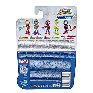Marvel Spidey and His Amazing Friends Iron Man Action Figure with Accessory, 4-Inch, Preschool Super Hero Toys, Christmas Stocking Stuffers for Kids, Ages 3+