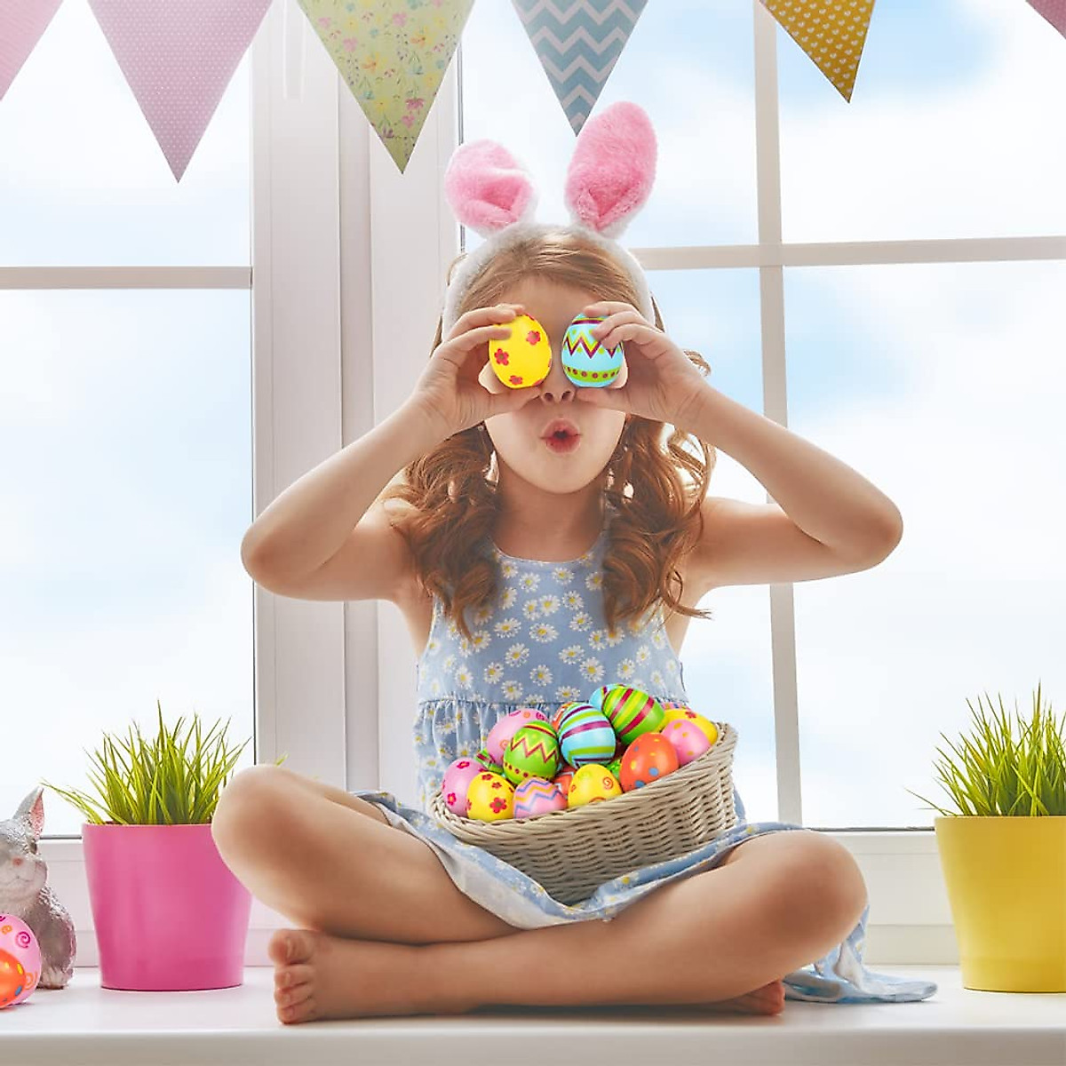 CPPSLEE 12 PCS Easter Eggs Squishies Toys, Easter Basket Stuffers, Squishy Toys for Kids, Slow Rising Squishy Stress Relief Easter Eggs, Easter Egg Hunts Party Favors