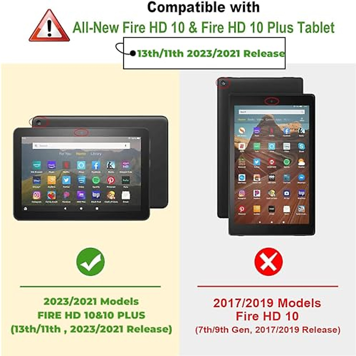 AVAWO Kids Case for Fire HD 10 & Fire HD 10 Plus Latest Model Tablet (13th/11th Generation 2023/2021 Release), with Shoulder Strap, Lightweight Shockproof Handle, Black