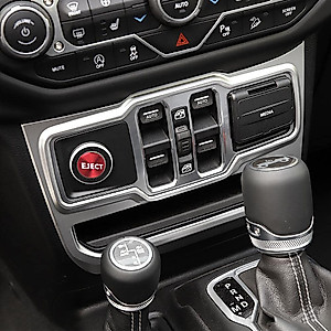 Xotic Tech Eject and FIRE Missile Cigarette Lighter Push Button Plug Replacement Cover, Aluminum Red, Fit Cars Trucks SUVs with 12V Power Source