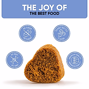 Kinpur Pet Care Calming Chews for Dogs with Hemp Oil - Aid During Thunderstorms, Separation, Car Rides - Hip and Joint Health - Tasty Dog Calming Treats, 180 Peanut Butter Flavored Chews