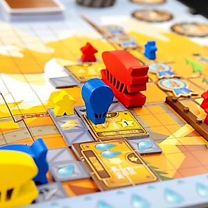 Whistle Mountain, Strategic Board Game, Tile Laying, Worker Placement Game Fun Game for Adults