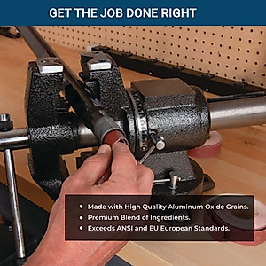 Benchmark Abrasives 1” X 150’ Shop Roll Emery Cloth Sandpaper Roll, Aluminum Oxide Sand Paper for Wood Furniture, Metal Polishing, Sanding, Automotive, Plumbing, Finishing - 180 Grit