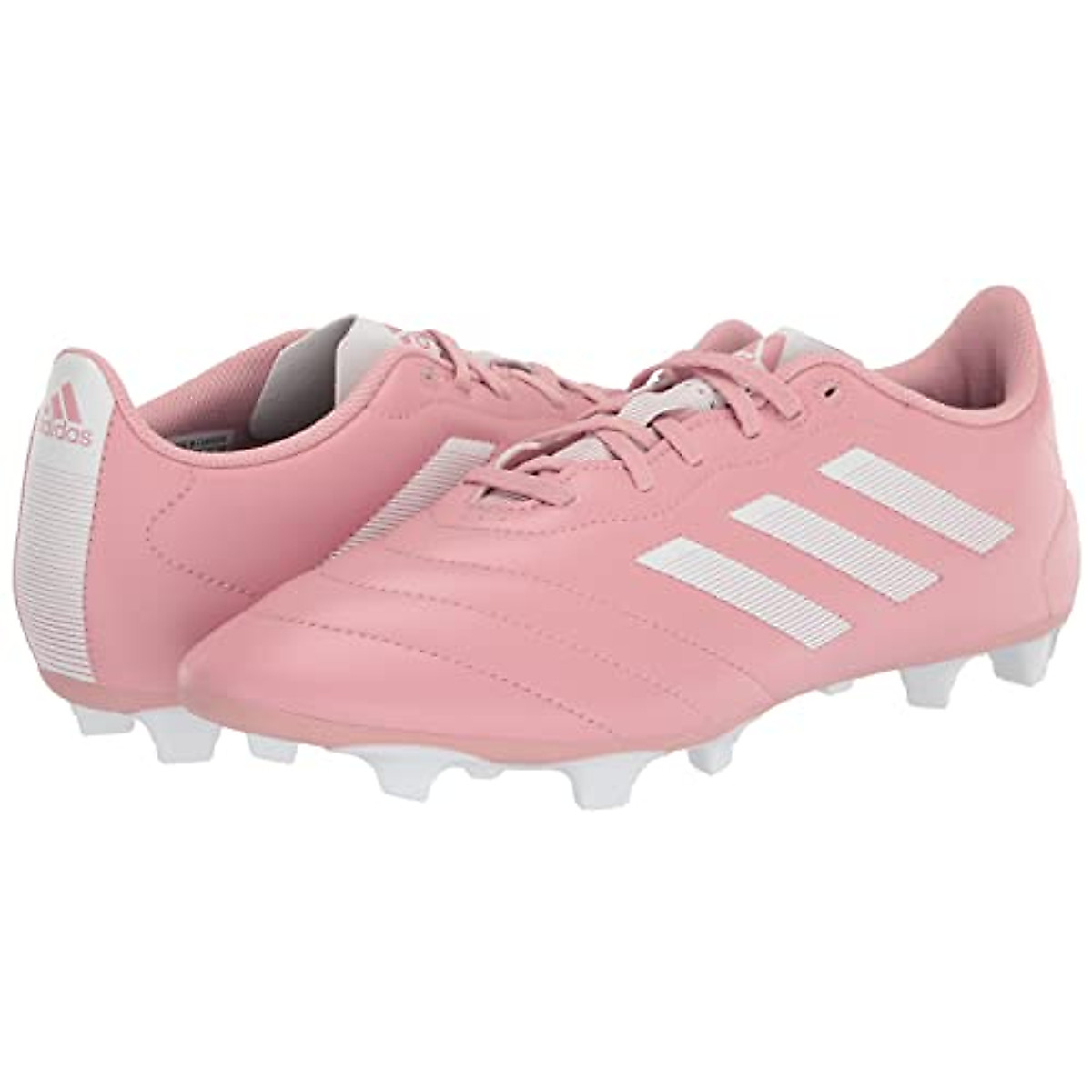 adidas Unisex Goletto VIII Firm Ground Soccer Shoe, Wonder Mauve/White/White, 10 US Men