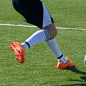 Franklin Sports Youth ACD Socks, White/Black, Small