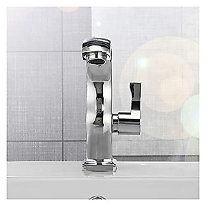 KNKQZXVDF Chrome Bathroom Basin Tap Single Handle Spout Sink Bath Cold Water Faucet Home Garden Supplies for Kitchen Faucet