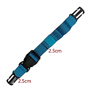 Amlrt Backpack Chest Straps Heavy Duty Adjustable Backpack Sternum Strap Chest Belt Suitable for Hiking and Jogging(Sky Blue)