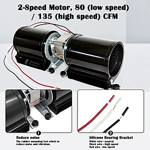 910-157/P Fireplace Blower Motor for Regency Wood Stove, Osburn, Nordica, Valley Comfort, Rotom and Fasco, 910-157/P Regency Blower Motor Fan Replacement Parts for Rotom R7-RB167, HI300, I2100M.