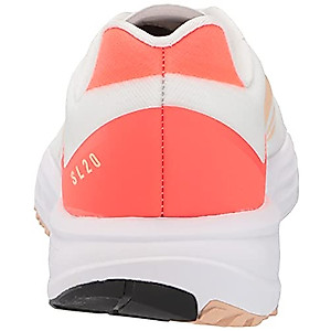 adidas Women's Sl20.2 Running Shoe, White/Halo Blush/Solar Red, 8.5