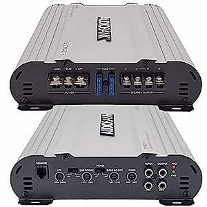 Audiobank Monoblock 1600 WATTS Amp Class AB Car Audio Stereo Amplifier P1601 Heavy-Duty Aluminum Alloy Heatsink, Class A-B Operation Remote On/Off Circuit