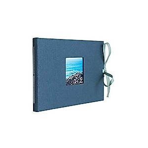 Kolo Noci Small 4x6 Photo Album, Holds 24 Photos, Ideal for Weddings and Baby Books, Lake