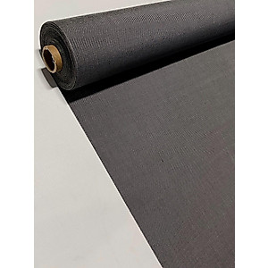 Charcoal Gray Domestic Marine Acrylic Awning Fabric Outdoor UV Resistant DWR 60 Inches Wide by The Yard