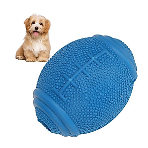 Pet Chewing Toy Balls Dog Rugby Toy Resistant Rubber Outdoor Safe Rubber Dog Rugby Toy