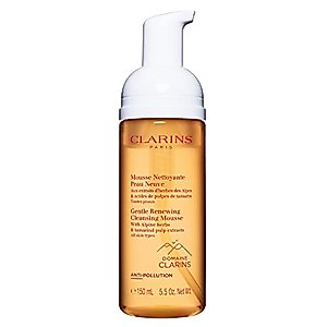Clarins Gentle Renewing Cleansing Mousse | Cleanses, Gently Exfoliates & Refreshes | Foaming Mousse |Soap-Free|SLS-Free | Dermatologist Tested | Exfoliating Tamarind Pulp Extract Rich In AHAs | 5.5 Oz