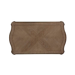 Acme Florian Wooden Coffee Table with Lift Top in Oak and Antique White