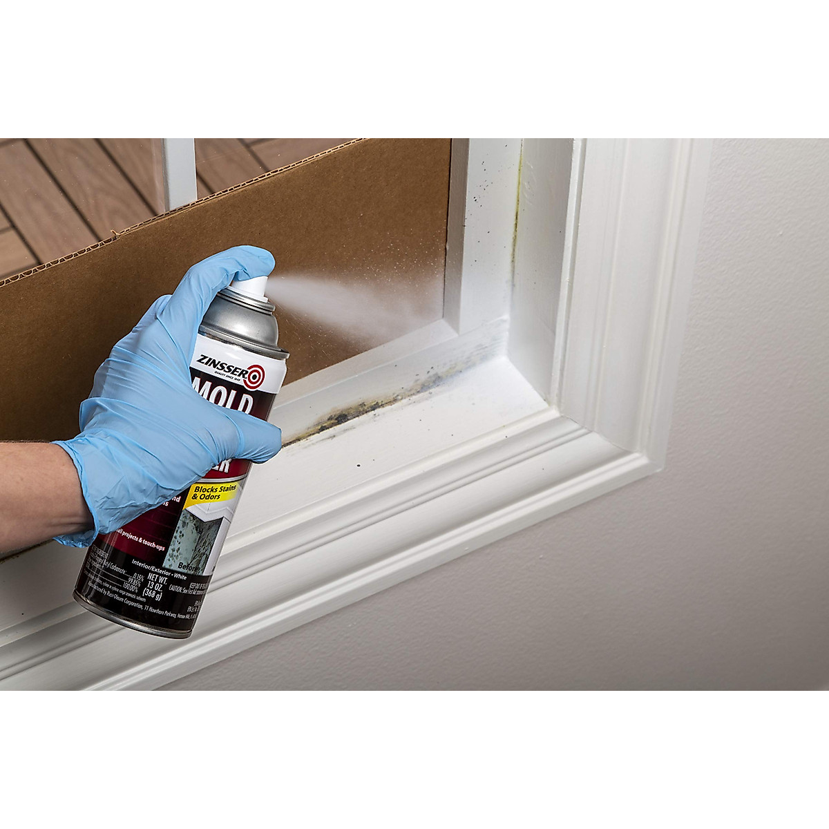 Rust-Oleum Zinsser 287512 Molding Blocking Spray Primer, 13 oz, White