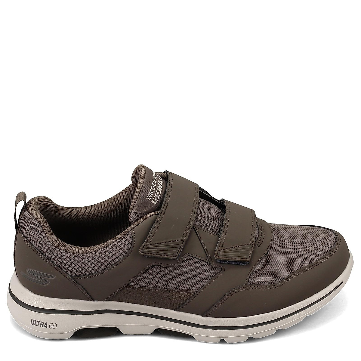 Skechers Men's Gowalk-Athletic Hook and Loop Walking Shoes | Two Strap Sneakers | Air-Cooled Foam, Khaki, 9 X-Wide