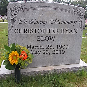 2 Pack - Evelots New Cemetery Cone Vases-Sturdy Steel Stakes-Graveside Memorial