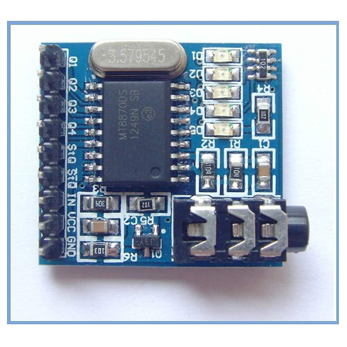 KOOBOOK 5Pcs MT8870 DTMF Voice Decoder Decoding Module Telephone/Audio Decoder Speech Module for Arduino