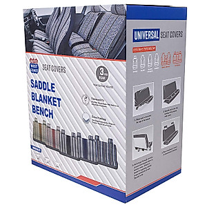 West Coast Auto Universal Baja Saddle Blanket Bench Full Size Seat Cover Fits Ford, Chevrolet, Dodge, and Full Size Pickup Trucks (Brown)