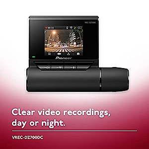 Pioneer VREC-DZ700DC 2-Channel Dual Recording 1080p HD Dash Camera System with WiFi and 2" LCD Screen