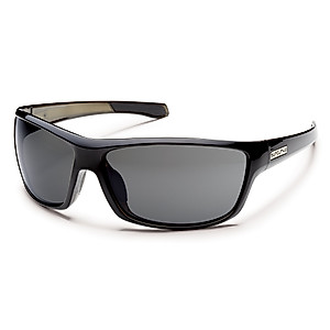 Suncloud Conductor Polarized Sunglasses, Black Backpaint Frame, Gray Lens