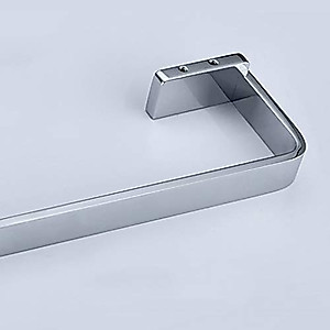 OMOONS Wall Mounted Bathroom Towel Rack Brushed Towel Shelf Hotel Rail Shelf Storage Holder for The Bathroom/50Cm